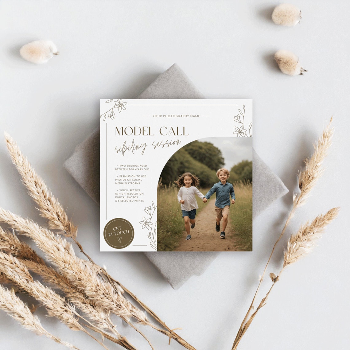 Photography Model Call Canva Editable Template Model Call Family Mini ...