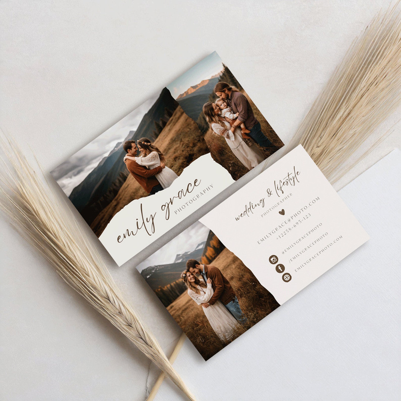 Photography Business Card - Canva Editable Template - Business Card for ...