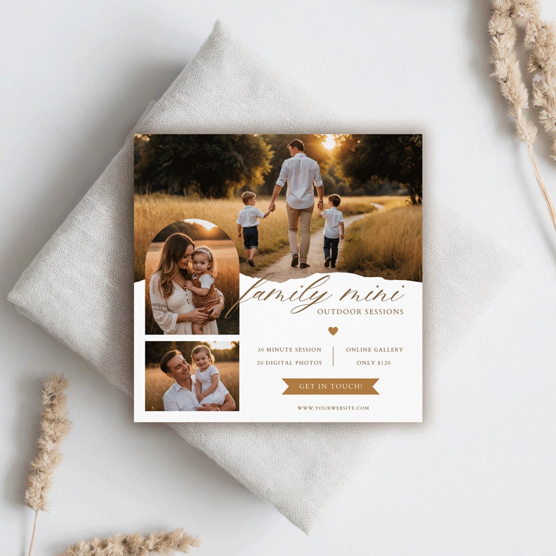 Editable Mini Session Canva Template Photo Session Advertisement Family ...