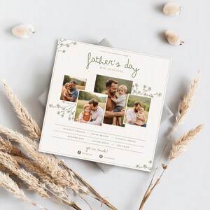 Father's Day Mini Session Canva Template, Daddy & Me Photoshoot ...
