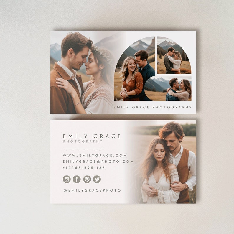 Photo Business Card Editable Template Business Card Design for ...
