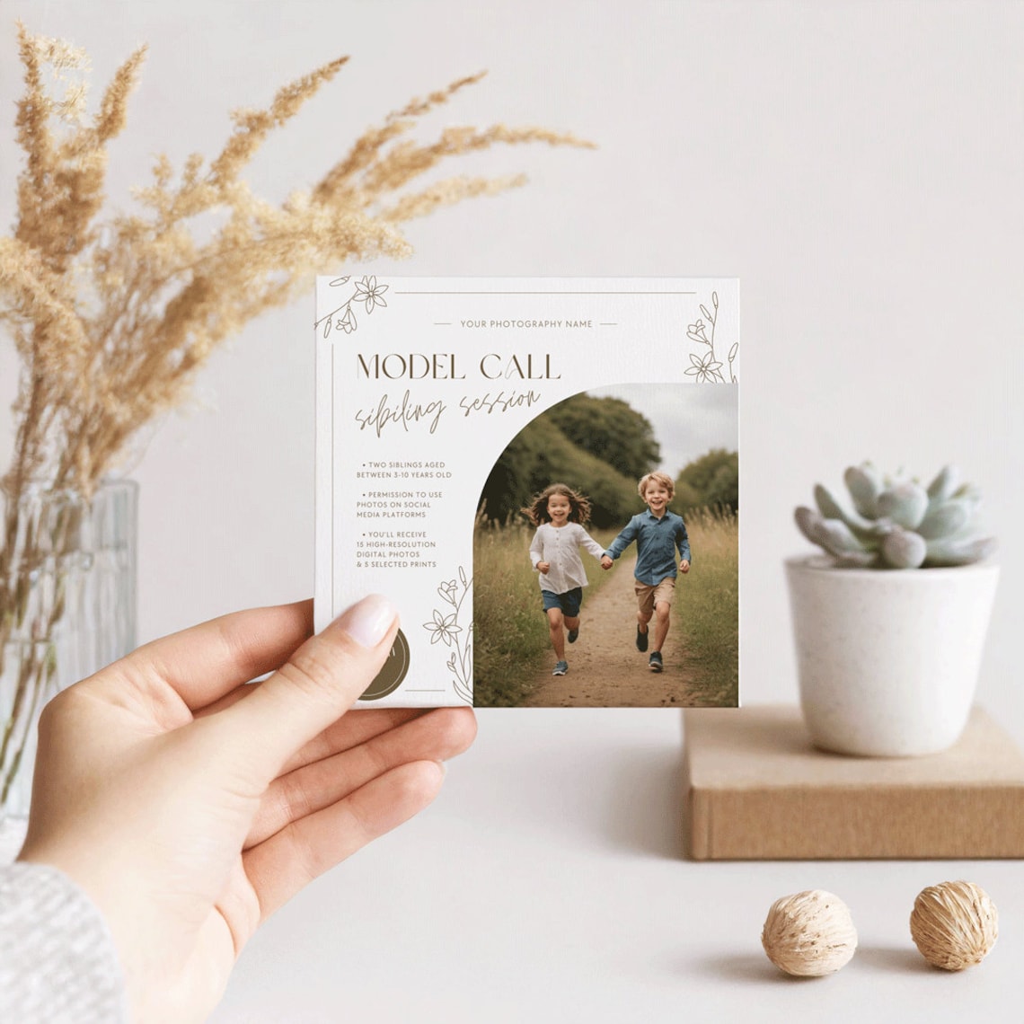 Photography Model Call Canva Editable Template Model Call Family Mini ...