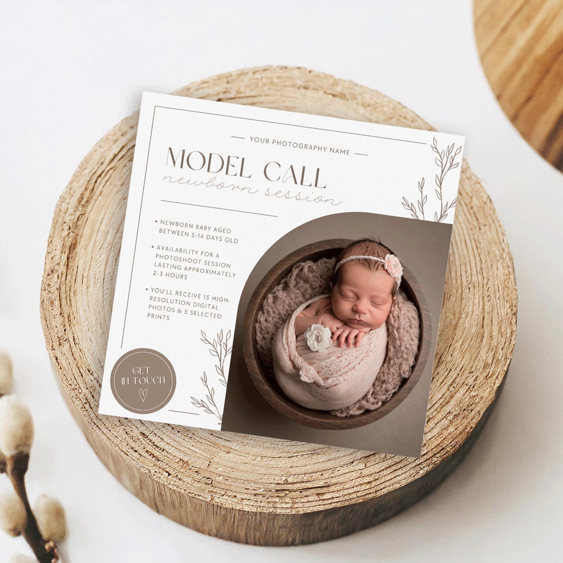Newborn Session Model Call, Newborn Photoshoot Mini Session, Canva ...
