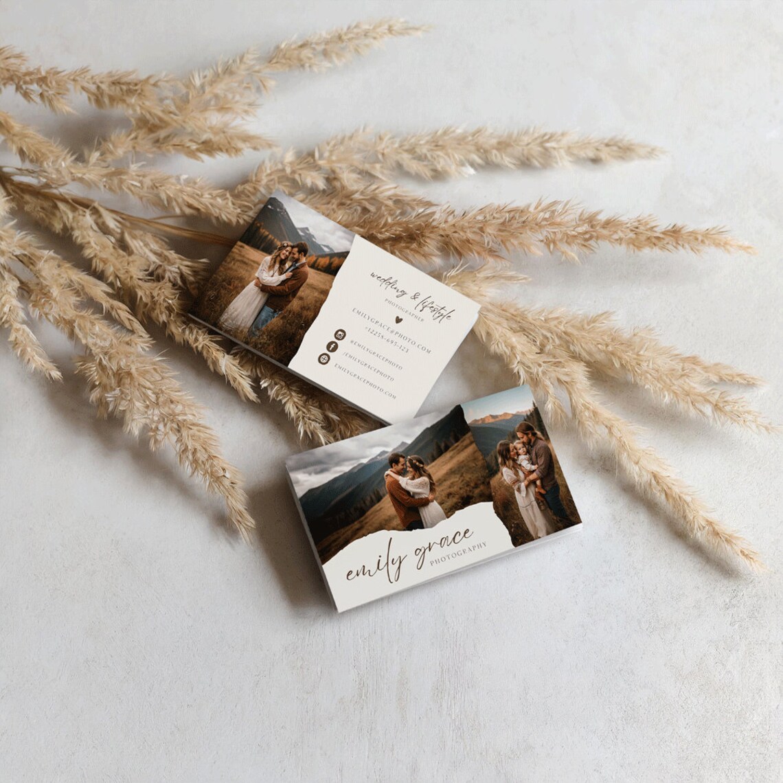 Photography Business Card - Canva Editable Template - Business Card for ...
