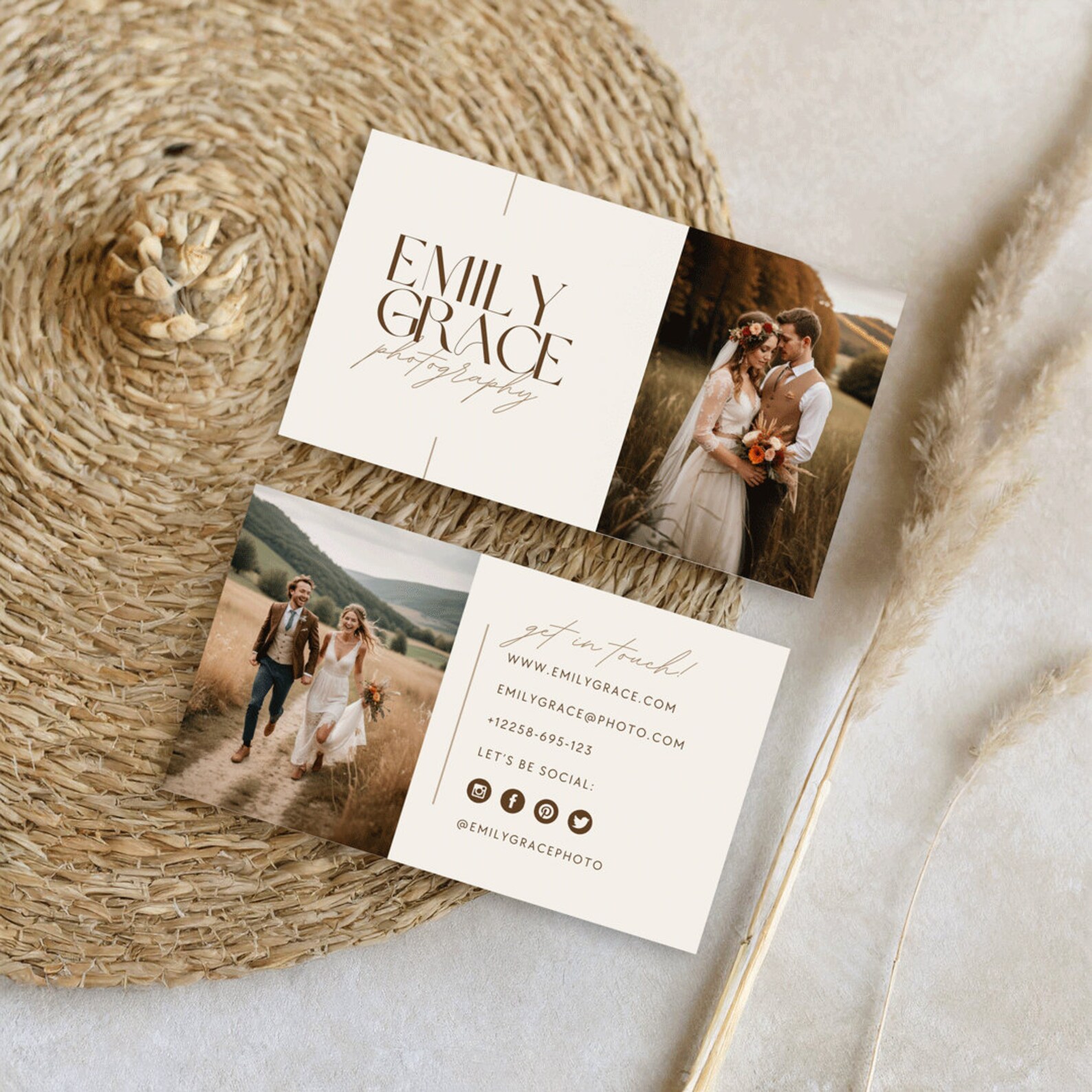 Photography Business Card - Canva Editable Template - Photographer ...