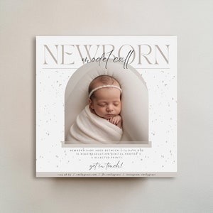 Photography Model Call Template Canva Editable Newborn Photoshoot Flyer ...