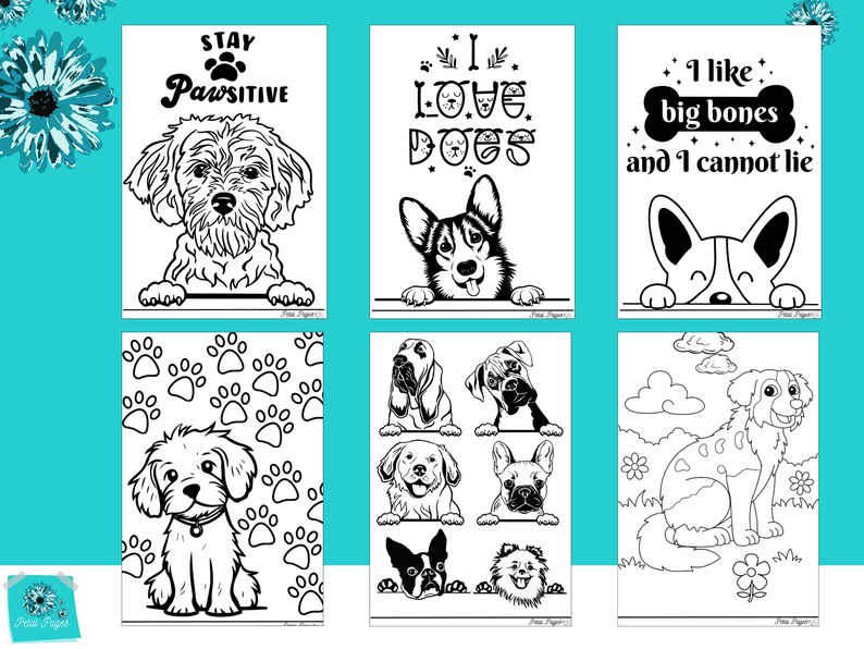 12 DOG / PUPPY Coloring Pages | Canine, Pet Toys, Puppies Etc. | Easy ...