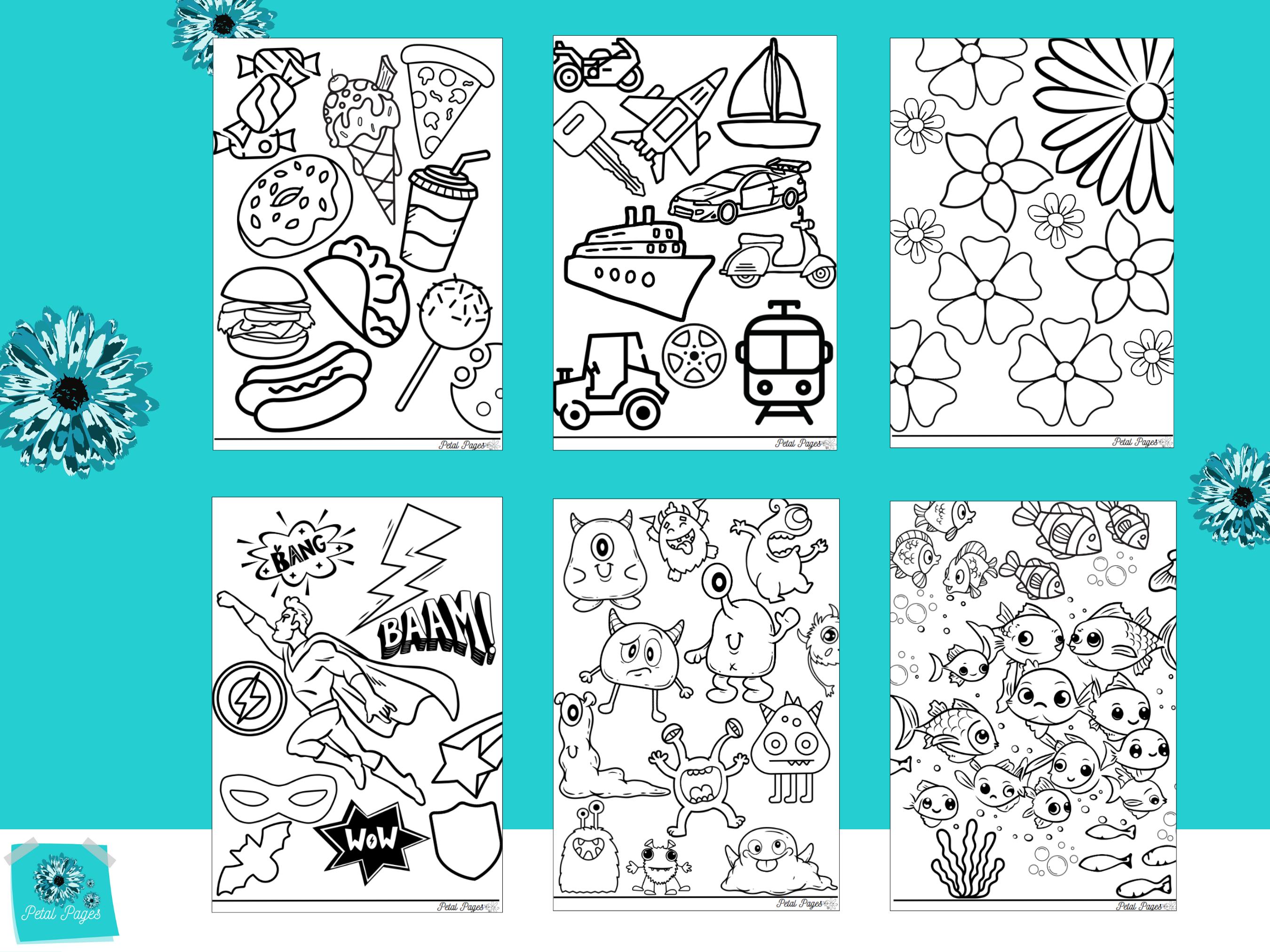 12 KID FRIENDLY Colouring Pages | Easy, Relaxing & Cozy Summer Holidays ...