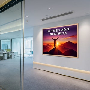 Teamwork Wall Art, Positive Thinking, Stay Positive, Home Office ...