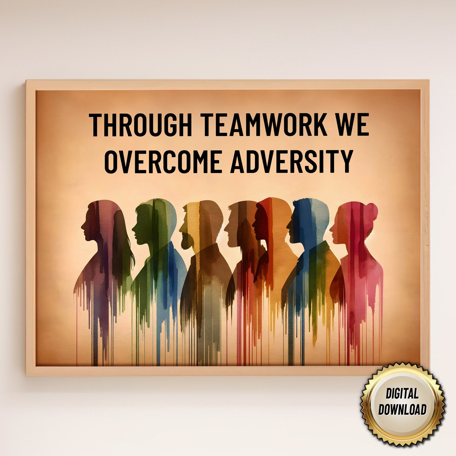 Teamwork Wall Art, Motivational Quotes, Adversity, Motivation Wall Art ...