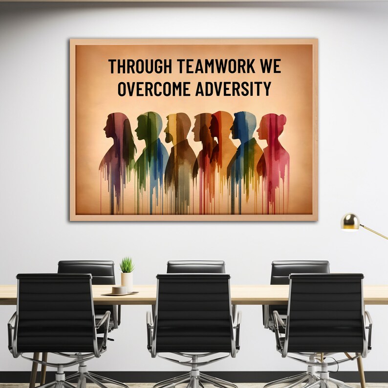 Teamwork Wall Art, Motivational Quotes, Adversity, Motivation Wall Art ...