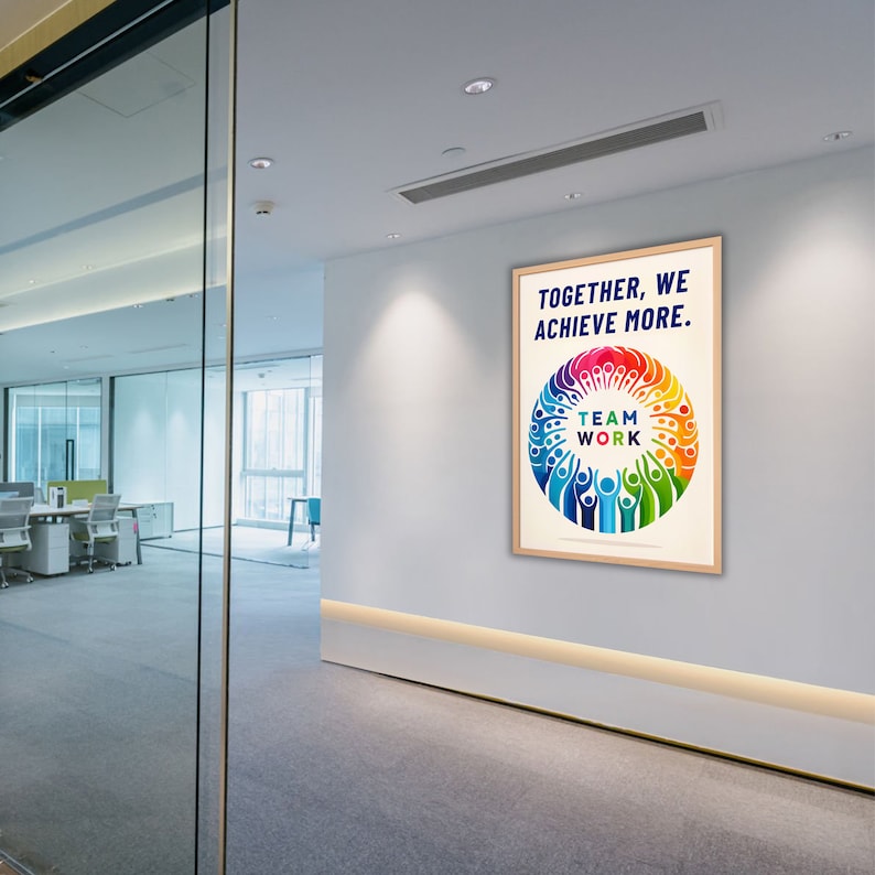 Teamwork Wall Art, Stay Positive, Motivational Quotes, Motivation Wall ...