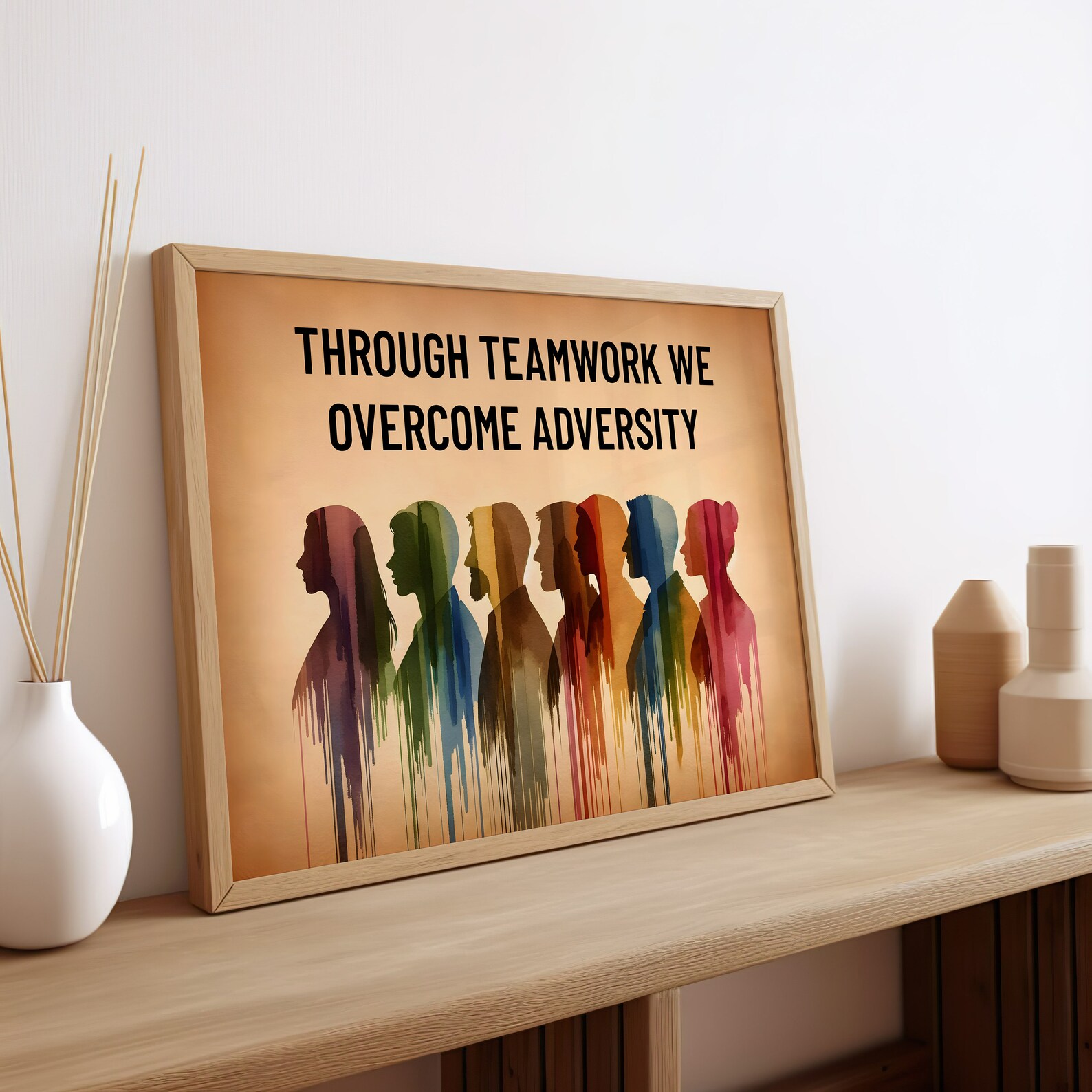 Teamwork Wall Art, Motivational Quotes, Adversity, Motivation Wall Art ...