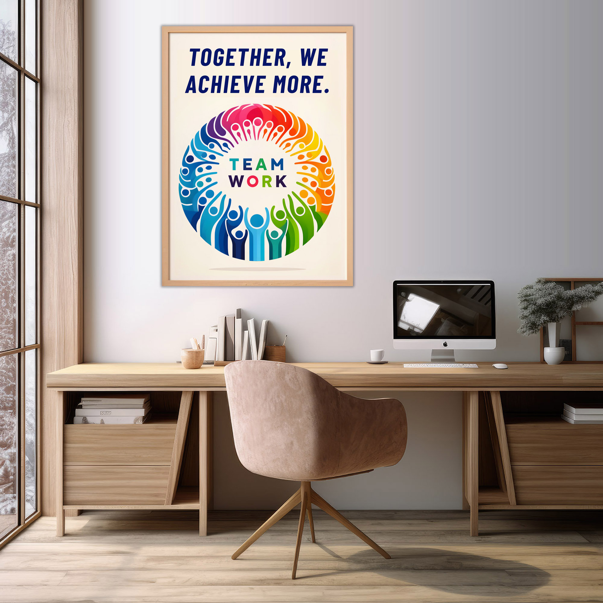 Teamwork Wall Art, Stay Positive, Motivational Quotes, Motivation Wall ...