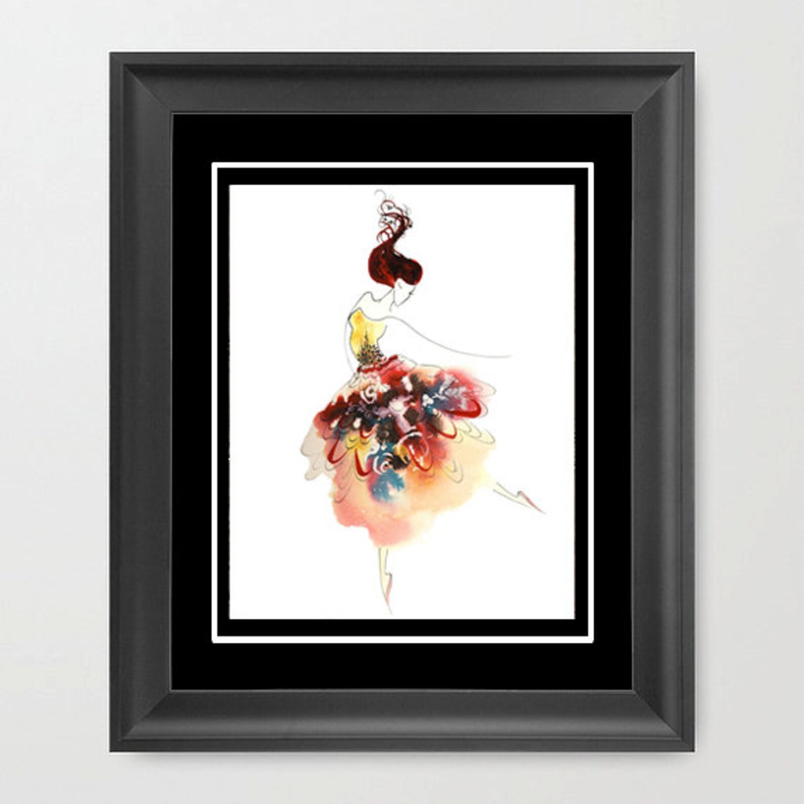 Tiny Dancer Art Print Graceful Watercolor Painting Young - Etsy
