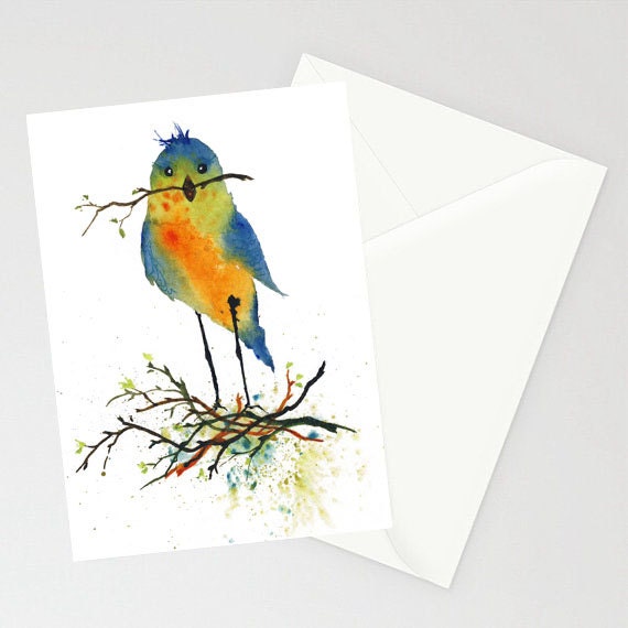 Cute Greeting Card - NESTING - Congratulations Expecting Pregnancy Baby ...