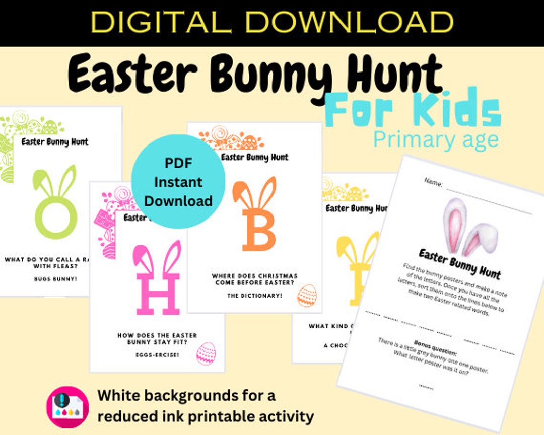 Easter Bunny Hunt Activity - Etsy