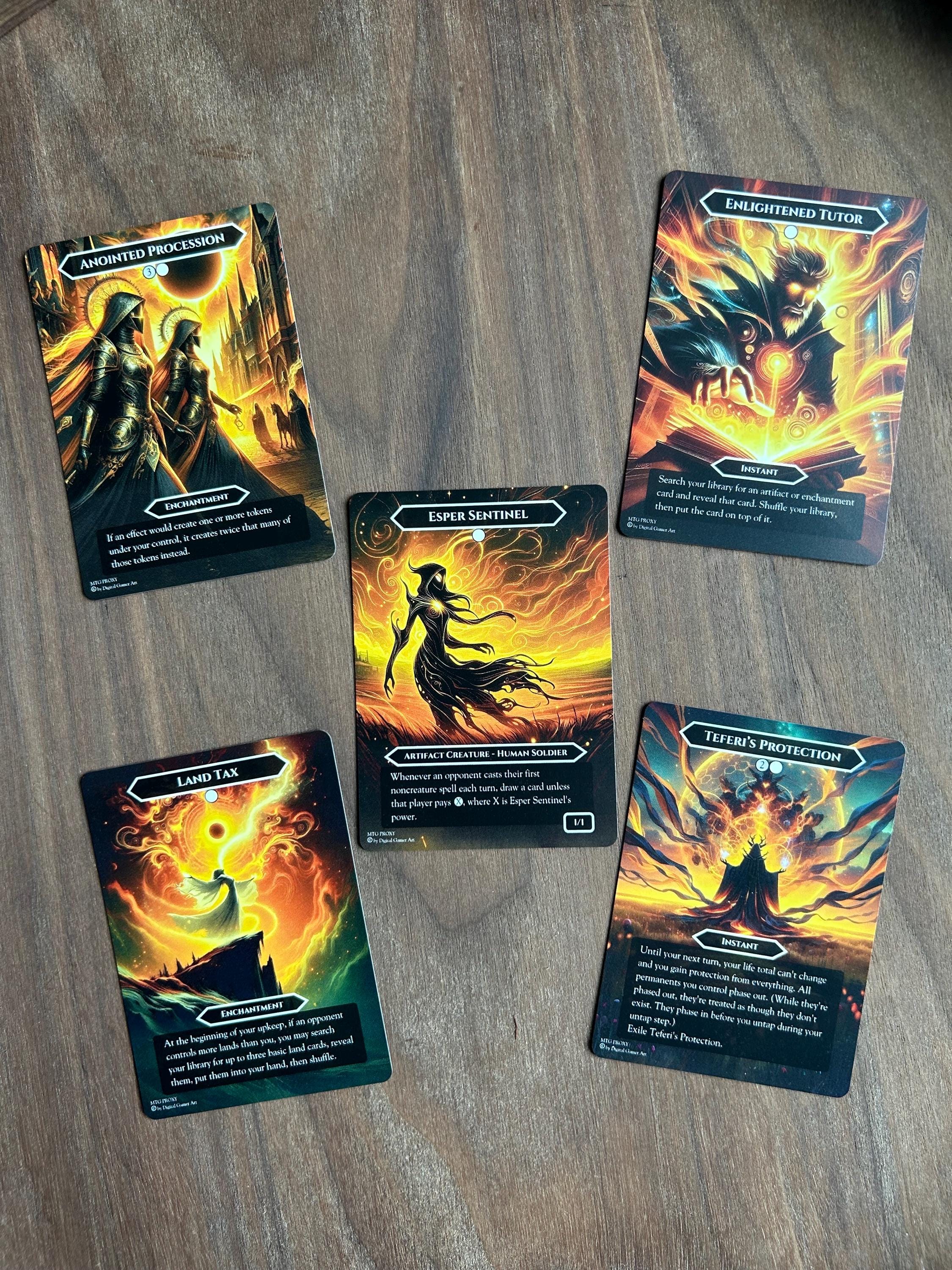 Commander EDH White Staples MTG Proxy Bundle. Magic the Gathering MTG ...