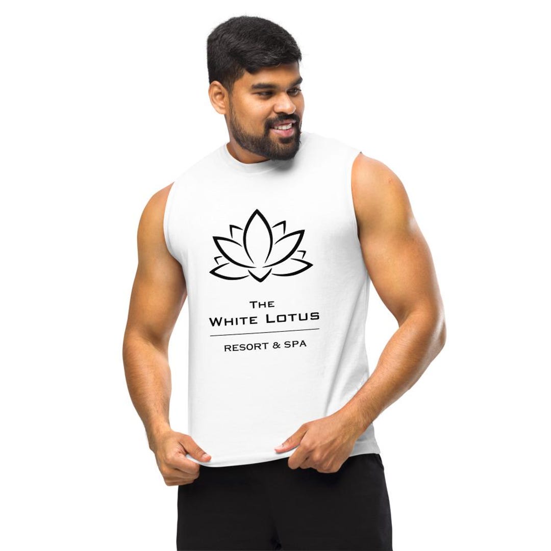 White Lotus Tank Top | White Lotus Tank | White Lotus Gym Shirt | White ...