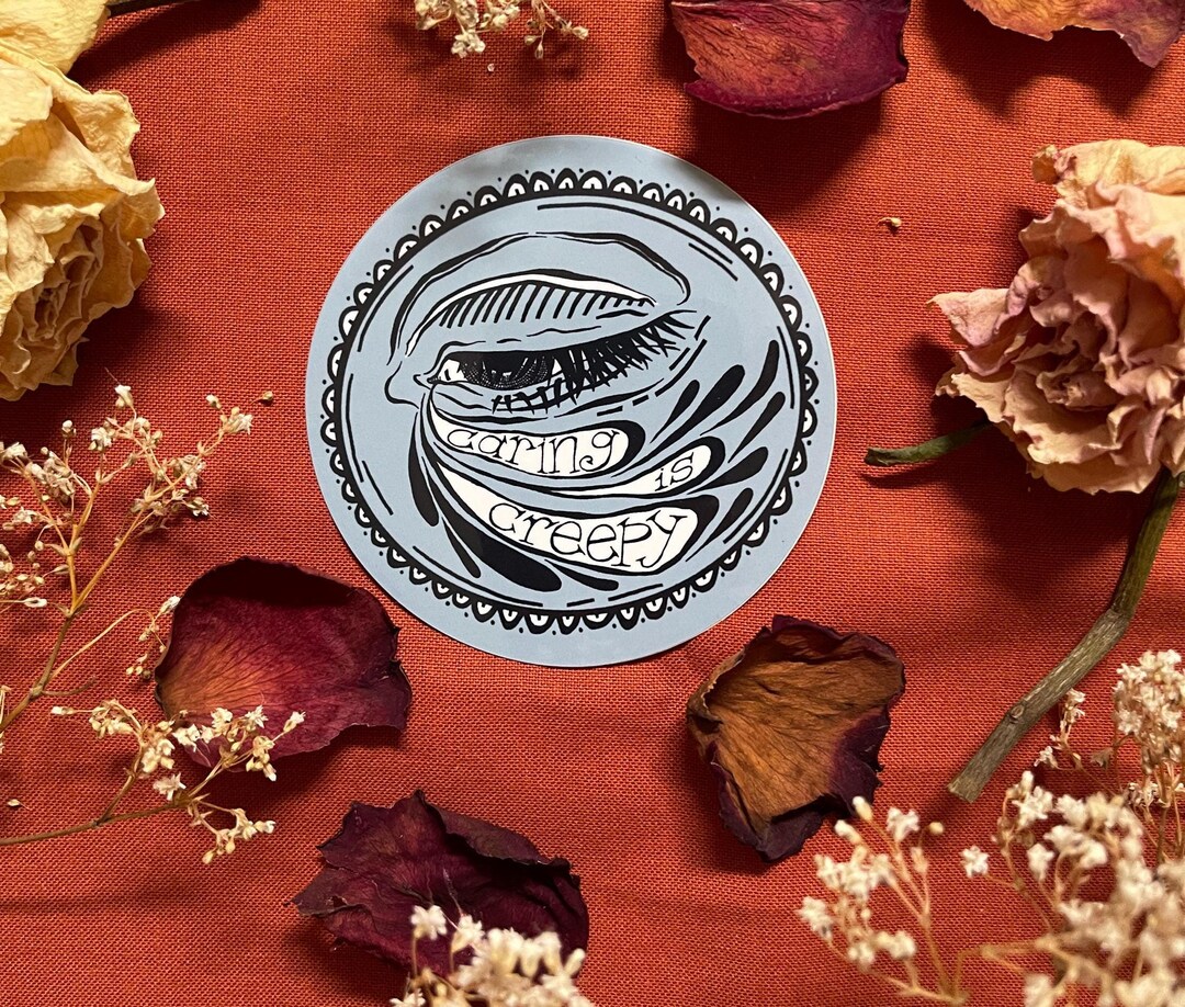 Caring is Creepy Sticker, Inspired by the Shins - Etsy