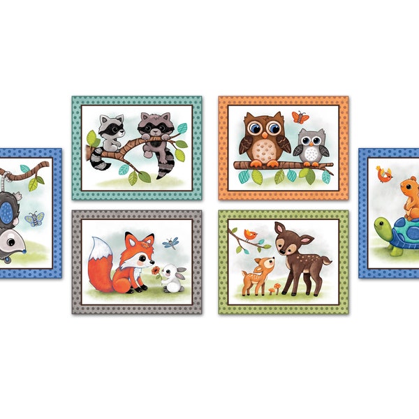 Forest Friends Art - Etsy