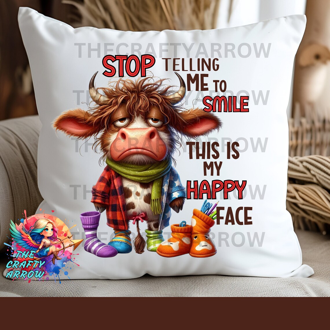 Funny, Sarcastic Grumpy Cow PNG, Digital Download, Mug Sublimation, DTF ...