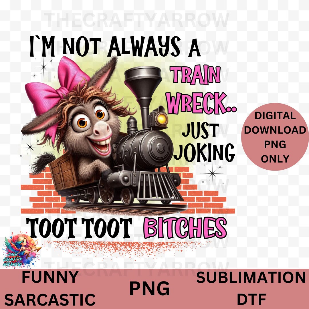Funny Sarcastic Donkey Quote Wall Art Digital Download Humorous Adult ...