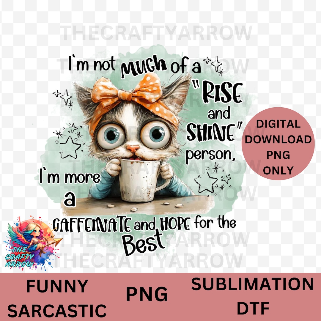 Sarcastic PNG, Sublimation Design, Cute Adult Humour Quote, PNG ...