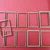 Set of 10 2" Square Miniature Wood Frames - Etsy