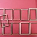 Set of 10 2" Square Miniature Wood Frames - Etsy