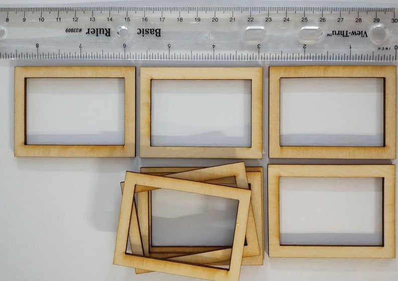 Set of 8 Miniature Wood Frames - Etsy