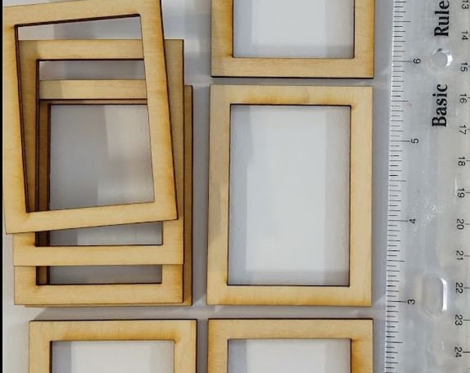 Set of 8 Miniature Wood Frames - Etsy