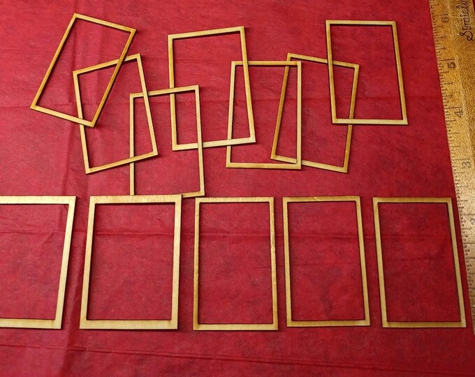 Miniature Wood Frames Set of 12 Laser Cut - Etsy