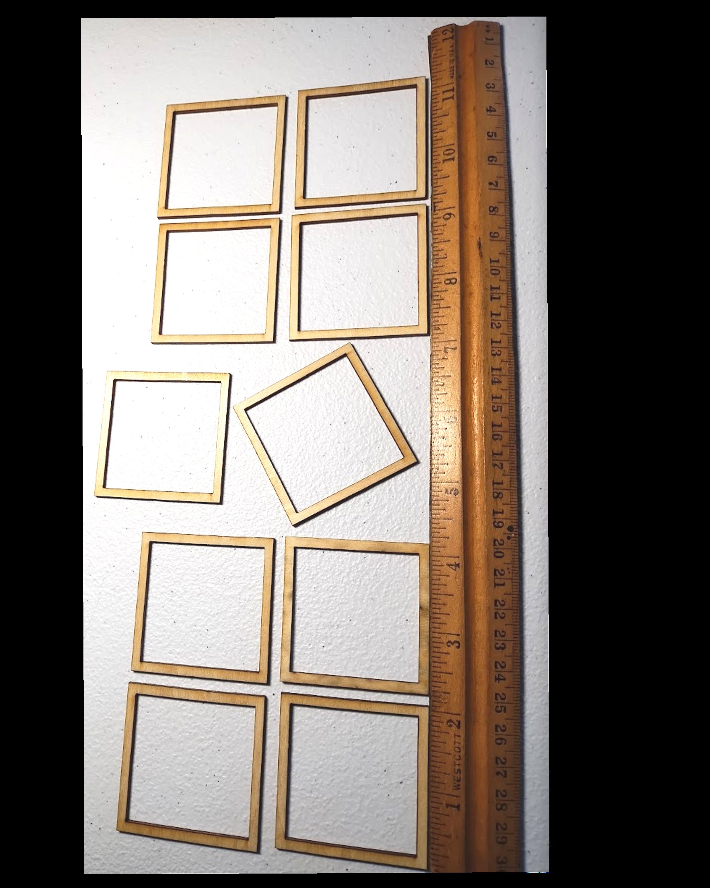 Set of 10 2 Square Miniature Wood Frames - Etsy