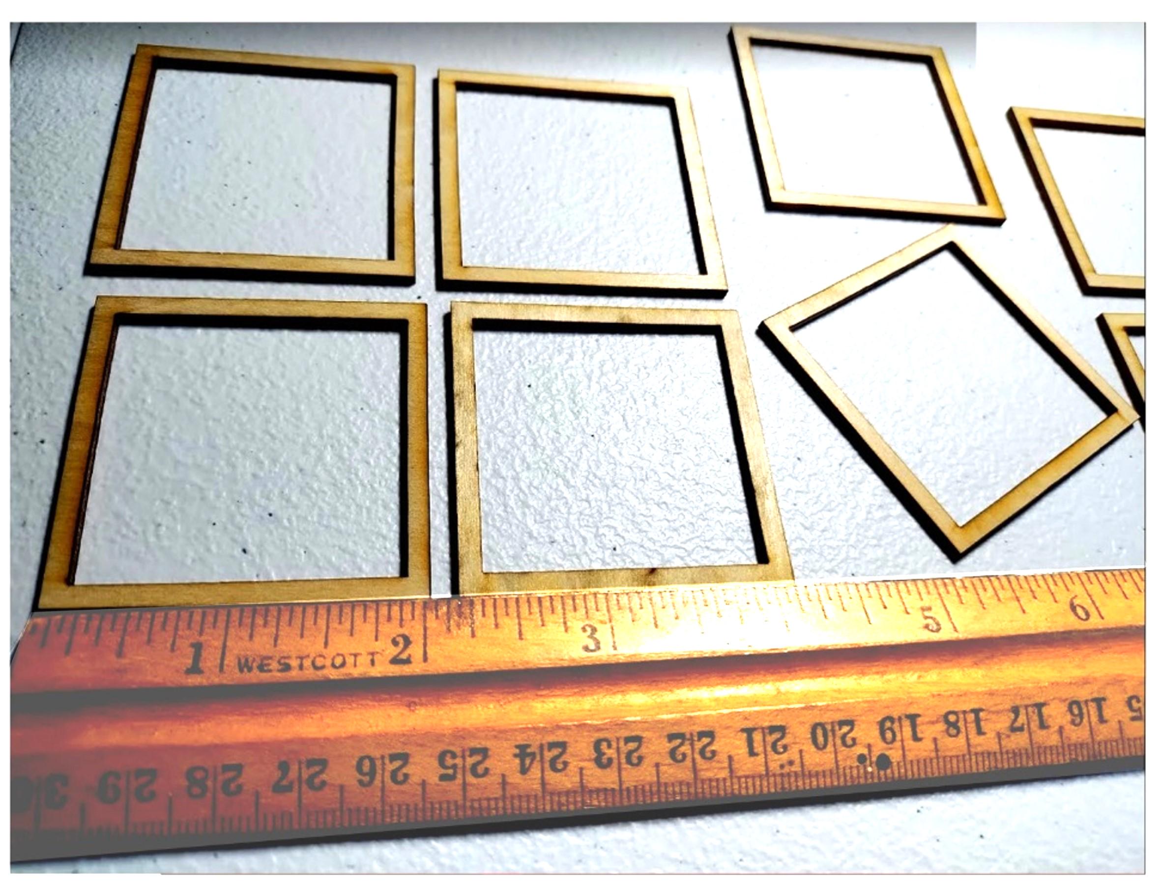 Set of 10 2 Square Miniature Wood Frames - Etsy