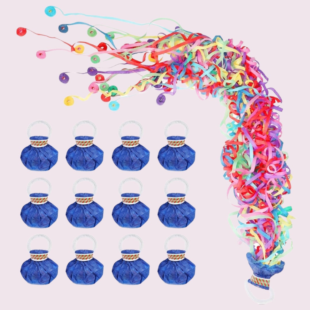 12-pack No Mess Confetti Poppers Graduation, Birthday, Wedding, and ...