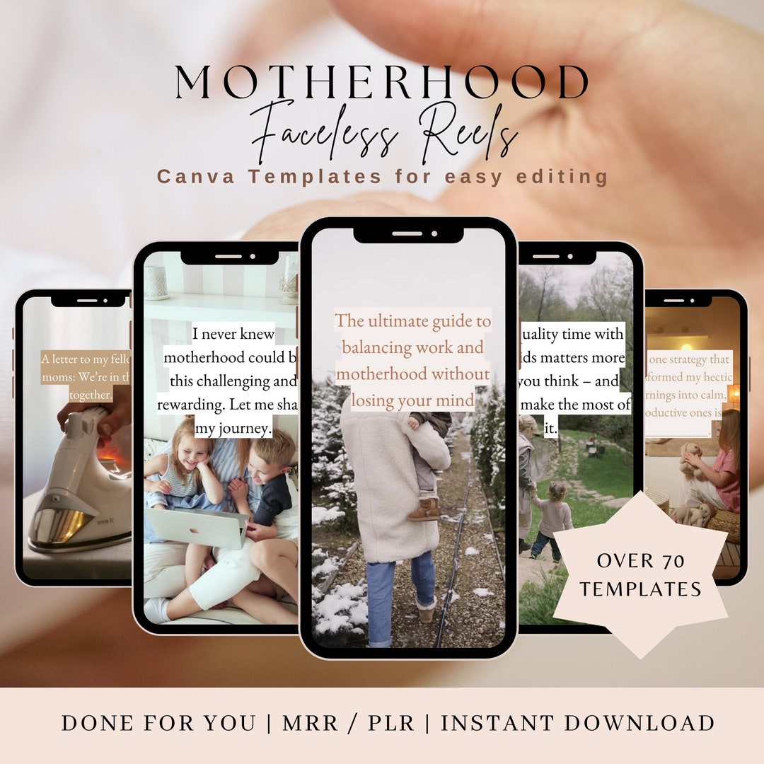Motherhood Reels Bundle With MRR/PLR Digital Marketing | Done for You ...