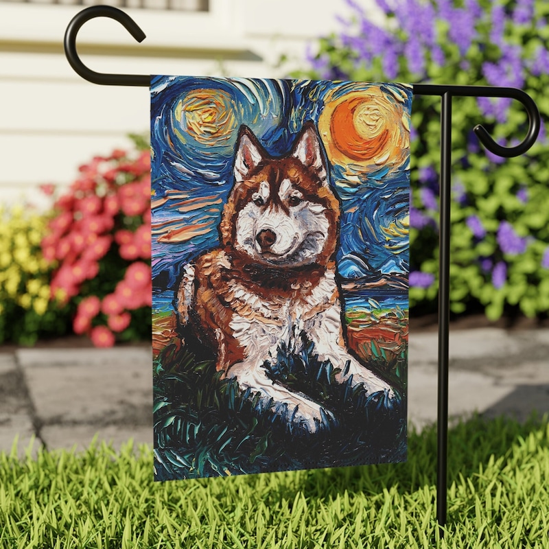 Siberian Husky Flag - Etsy