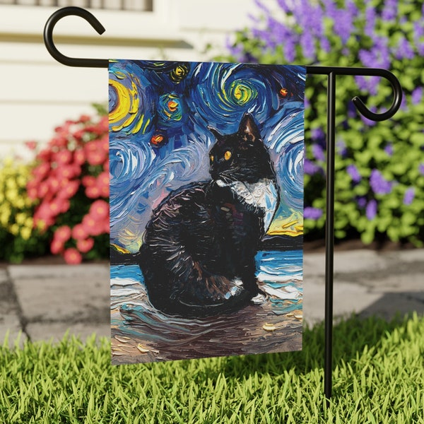 Tuxedo Cat Garden Flags - Etsy