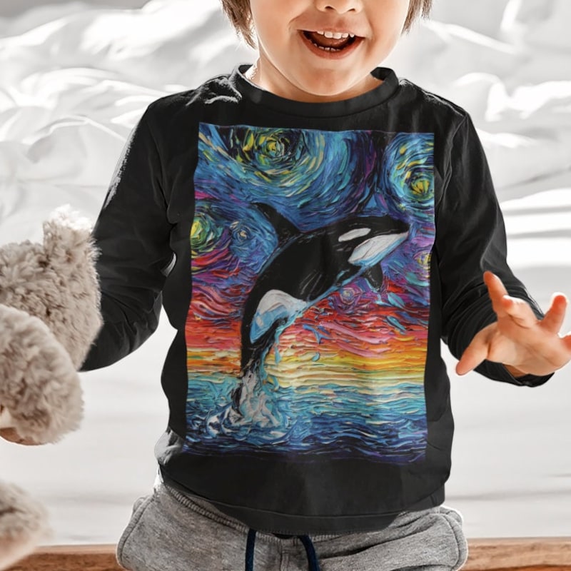 Kids Orca Shirt - Etsy