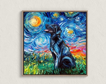 Labrador Retriever Art Print by Ethan Harper. Black Lab Painting Wall ...