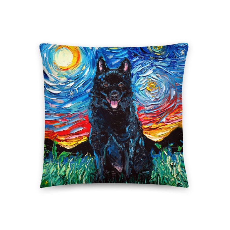 Schipperke Dog Lover Starry Night Basic Throw Pillow Printed - Etsy