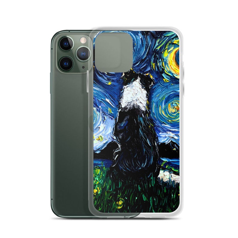 Border Collie Back Starry Night iPhone Phone Case Dog Lover | Etsy
