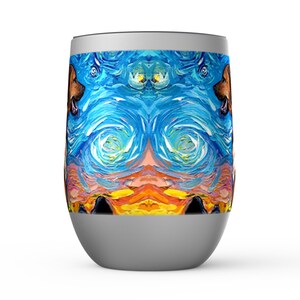 Rhodesian Ridgeback Starry Night Dog Stemless Wine Tumblers Cup With ...