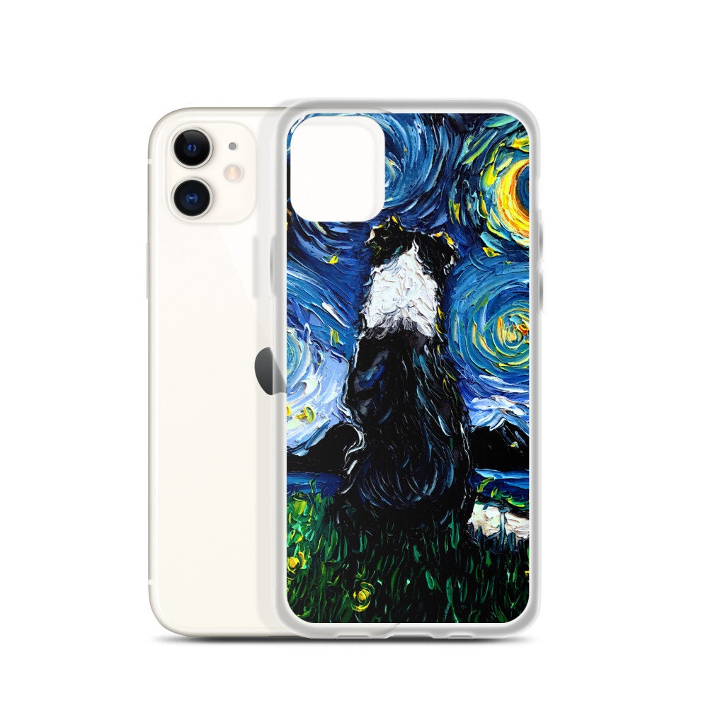 Border Collie Back Starry Night iPhone Phone Case Dog Lover | Etsy