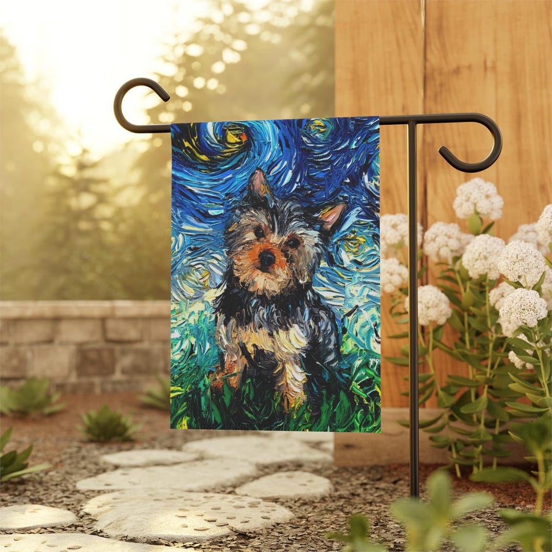 Yorkshire Terrier Starry Night Yard or House Flag Outdoor Decor - Etsy