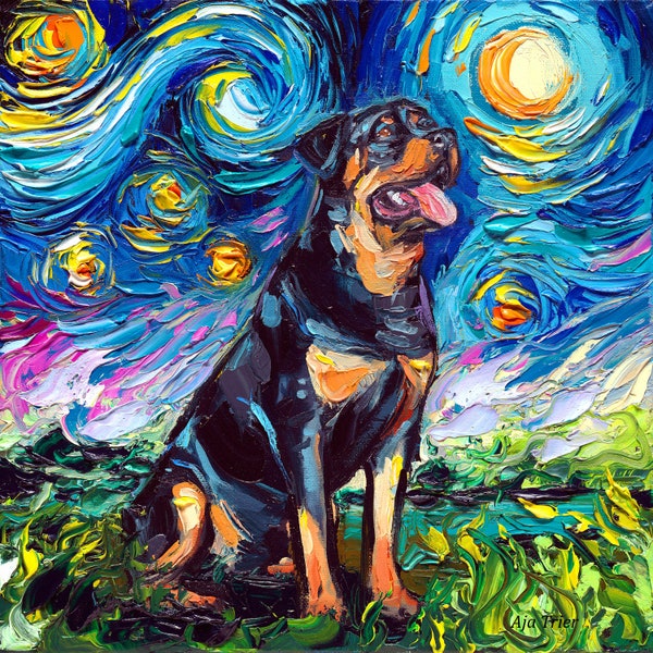 Rottweiler Art - Etsy