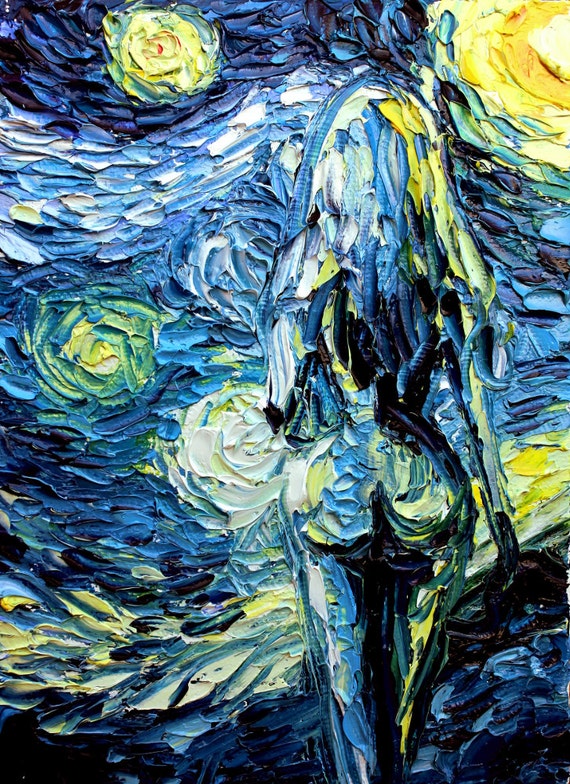 Abstract Nude Print Reproduction By Aja 9x12 12x18 18x24 Etsy
