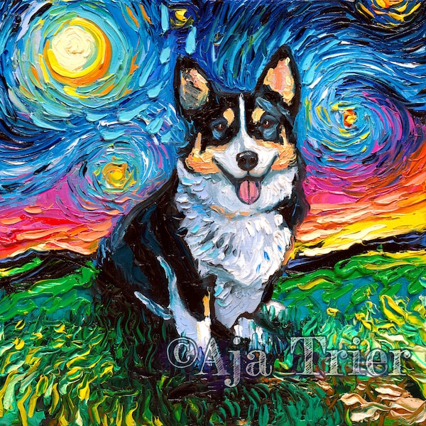 Corgi Art - Etsy