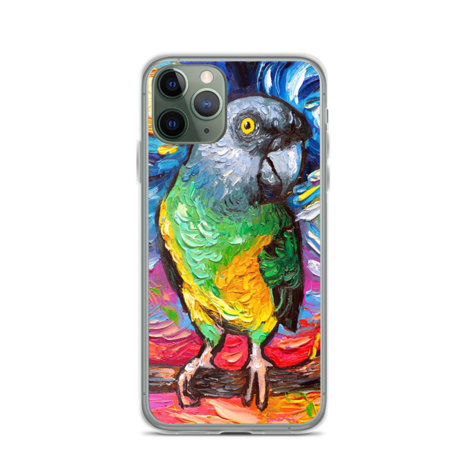 Senegal Parrot Bird Starry Night Iphone Case Colorful Tropical - Etsy